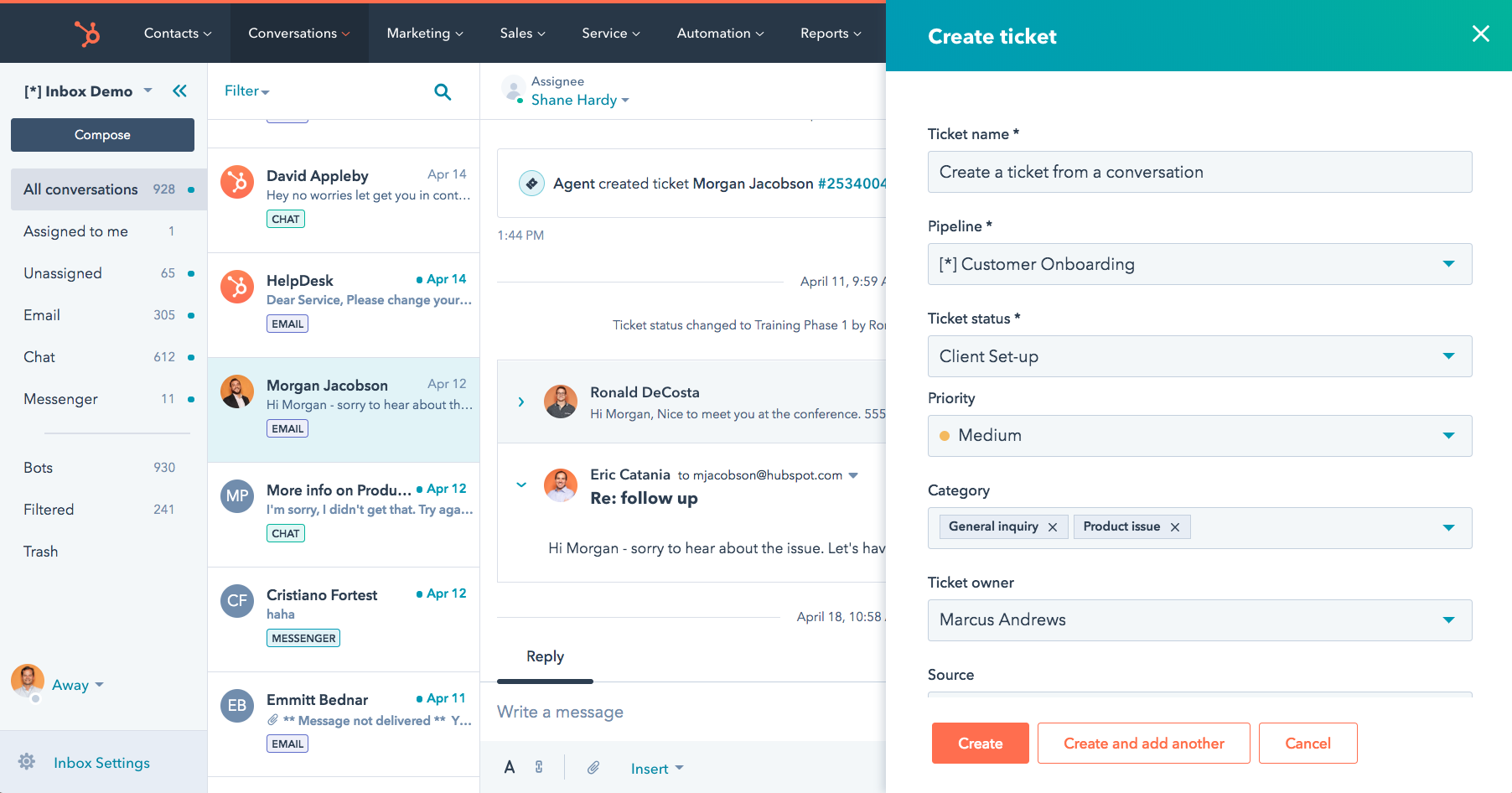 Service Management Software HubSpot